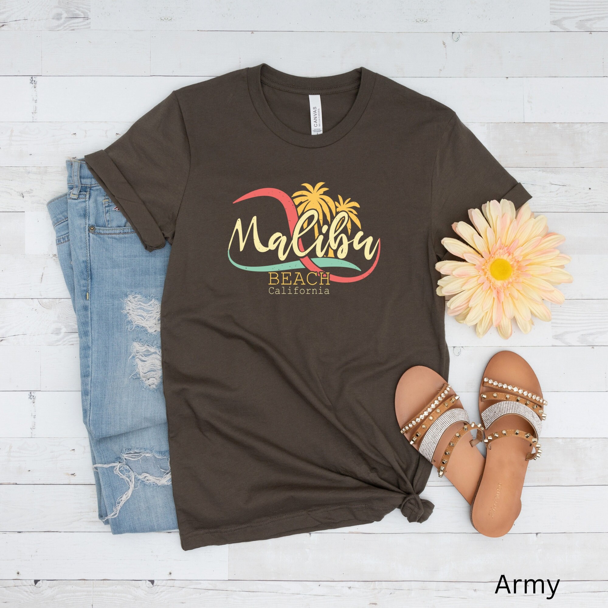 Malibu Shirt Gift Idea, Malibu Shirt, Beachy Shirt, Malibu California ...