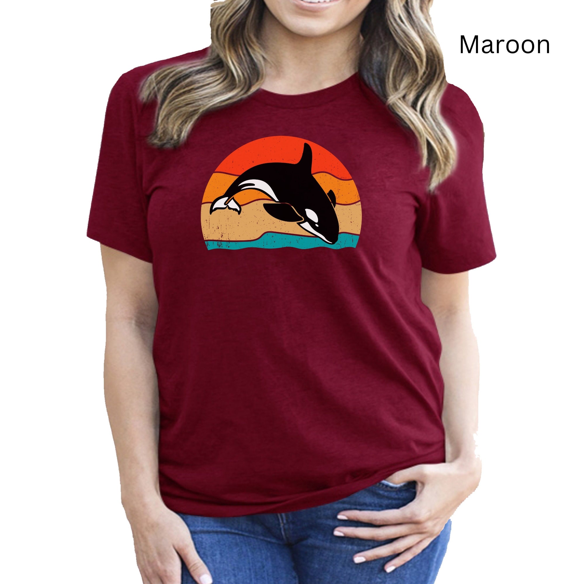 Orcas T-shirt, Orcas, Killer Whales, Oceans, Beach, Gift for Her, Gift ...