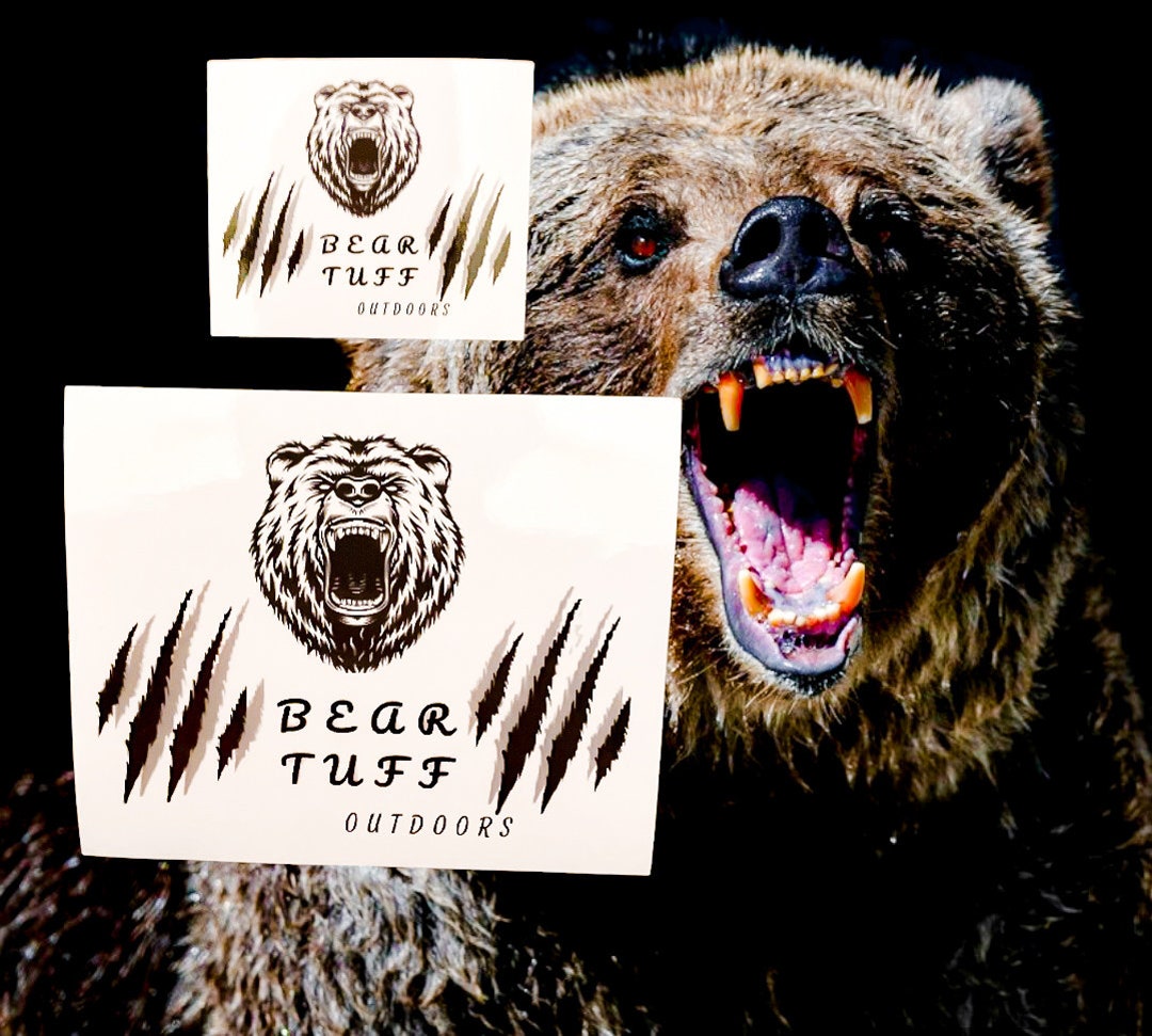 Bear Tuff Outdoors LOGO Sticker - Etsy