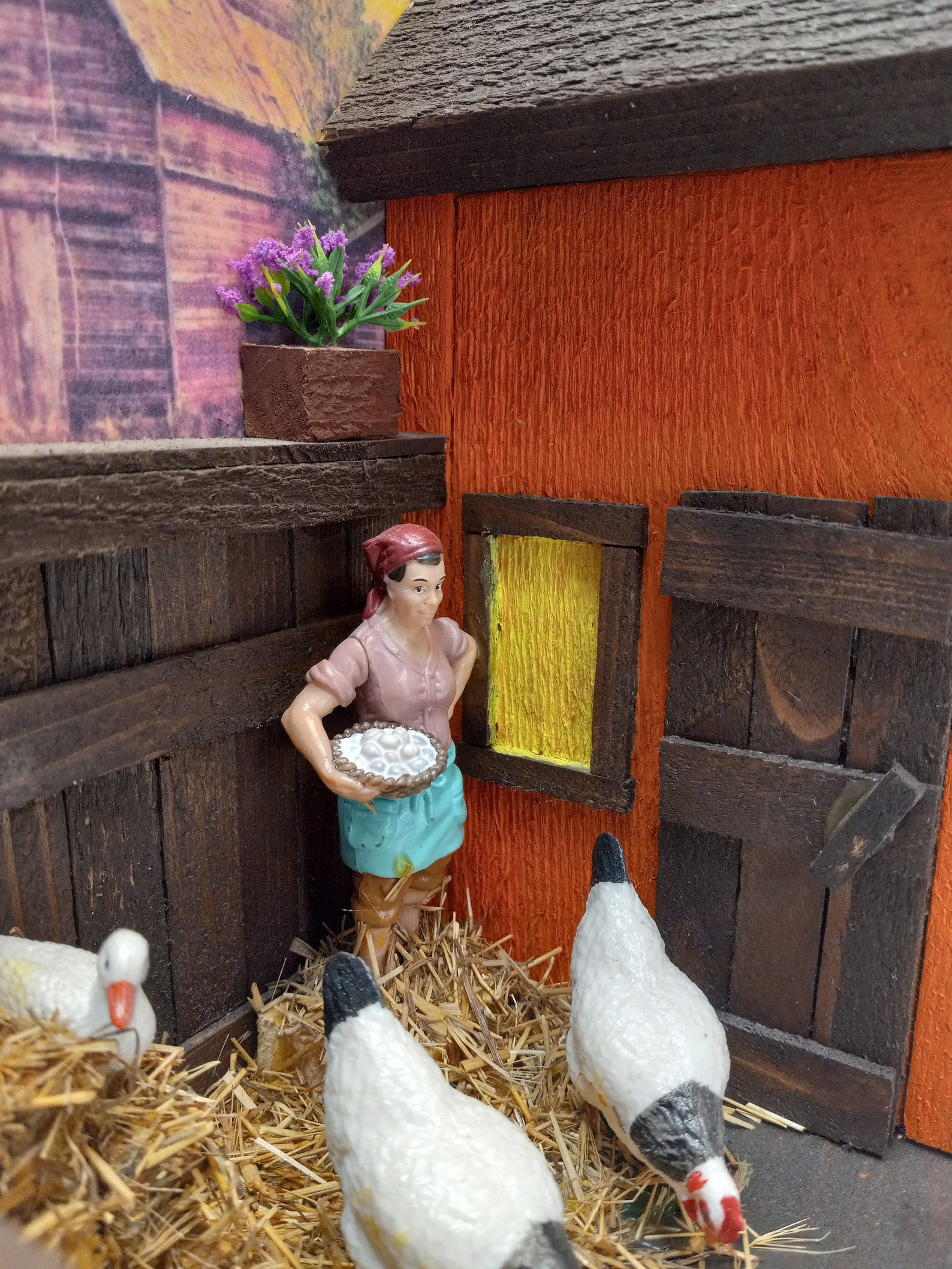 Yard/garden/birdhouse/ornament/farm Life/diorama/rustic/realistic ...