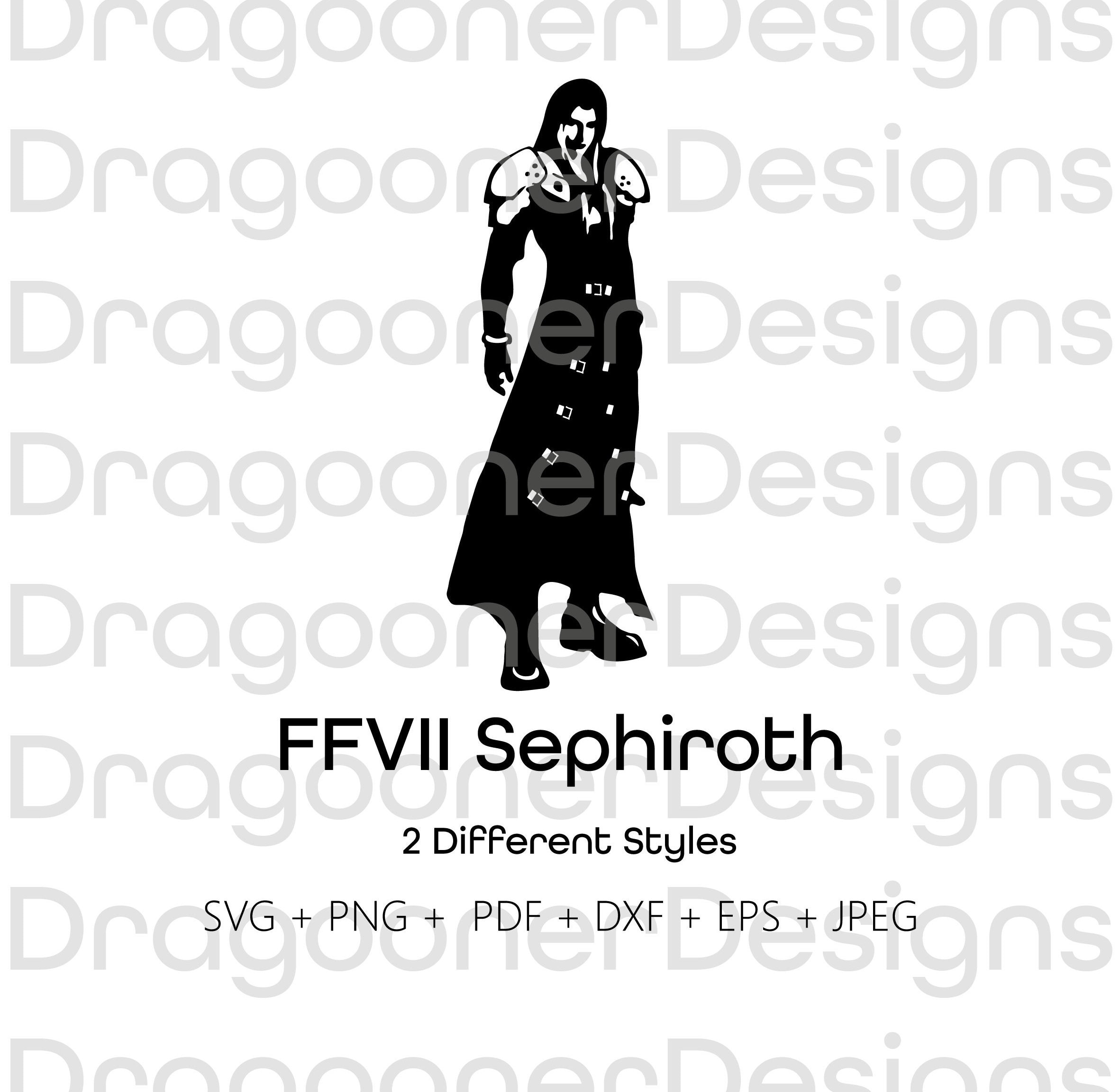 Final Fantasy VII Sephiroth SVG, Final Fantasy Clipart Svg, Final ...