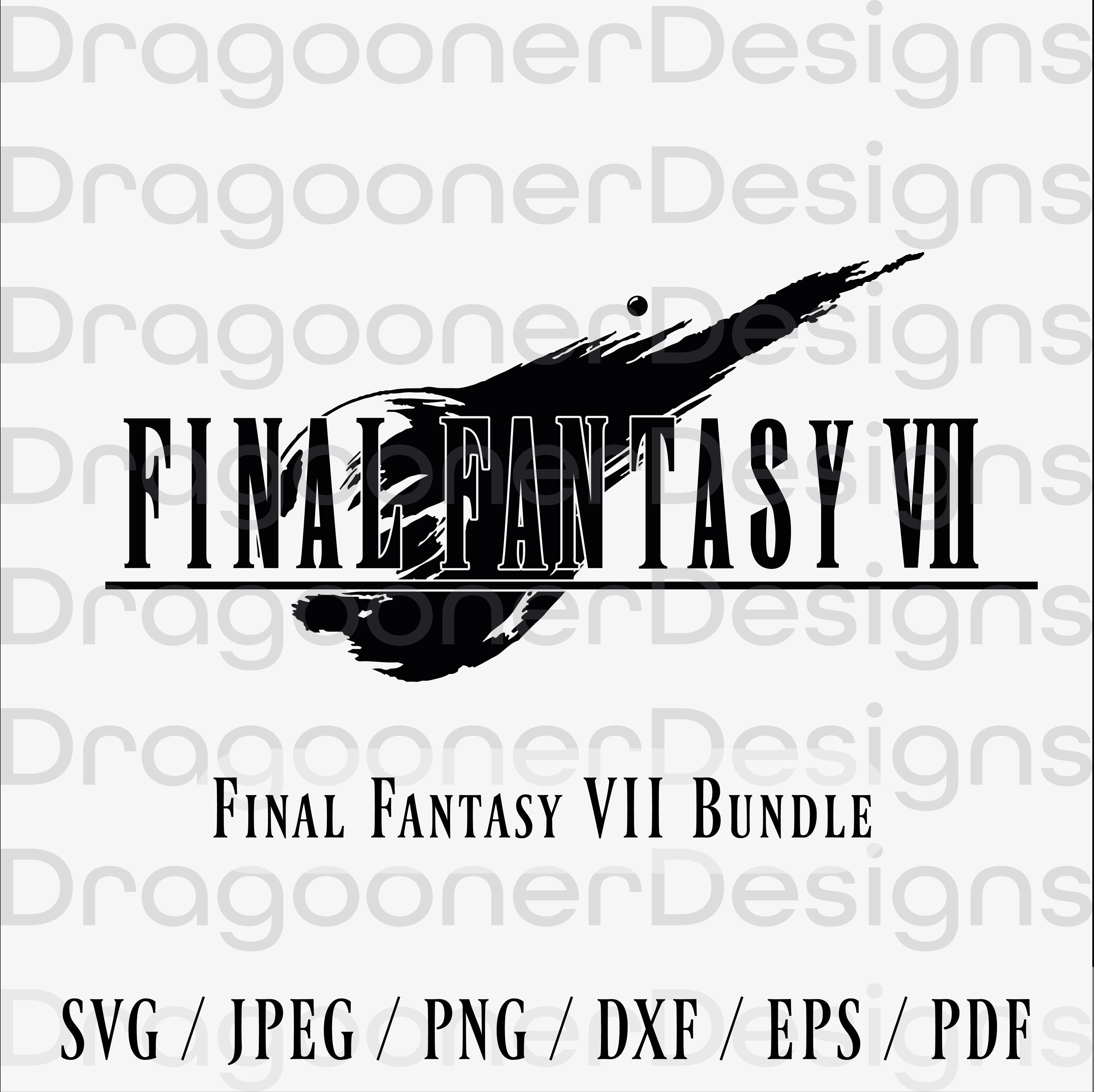 Final Fantasy VII Logo SVG Bundle, FF7 Bundle, FF7 Meteor SVG, Meteor ...