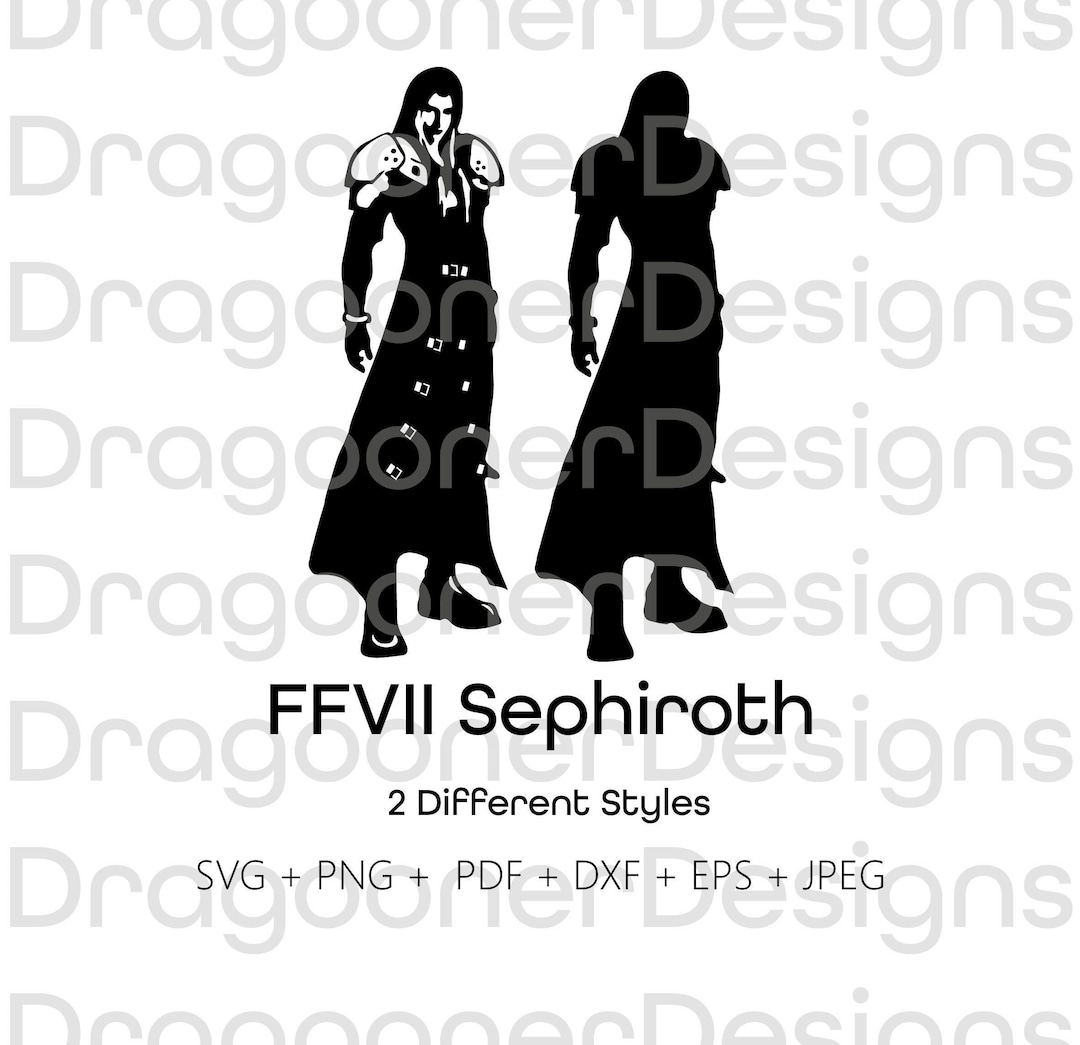 Final Fantasy VII Sephiroth SVG, Final Fantasy Clipart Svg, Final ...