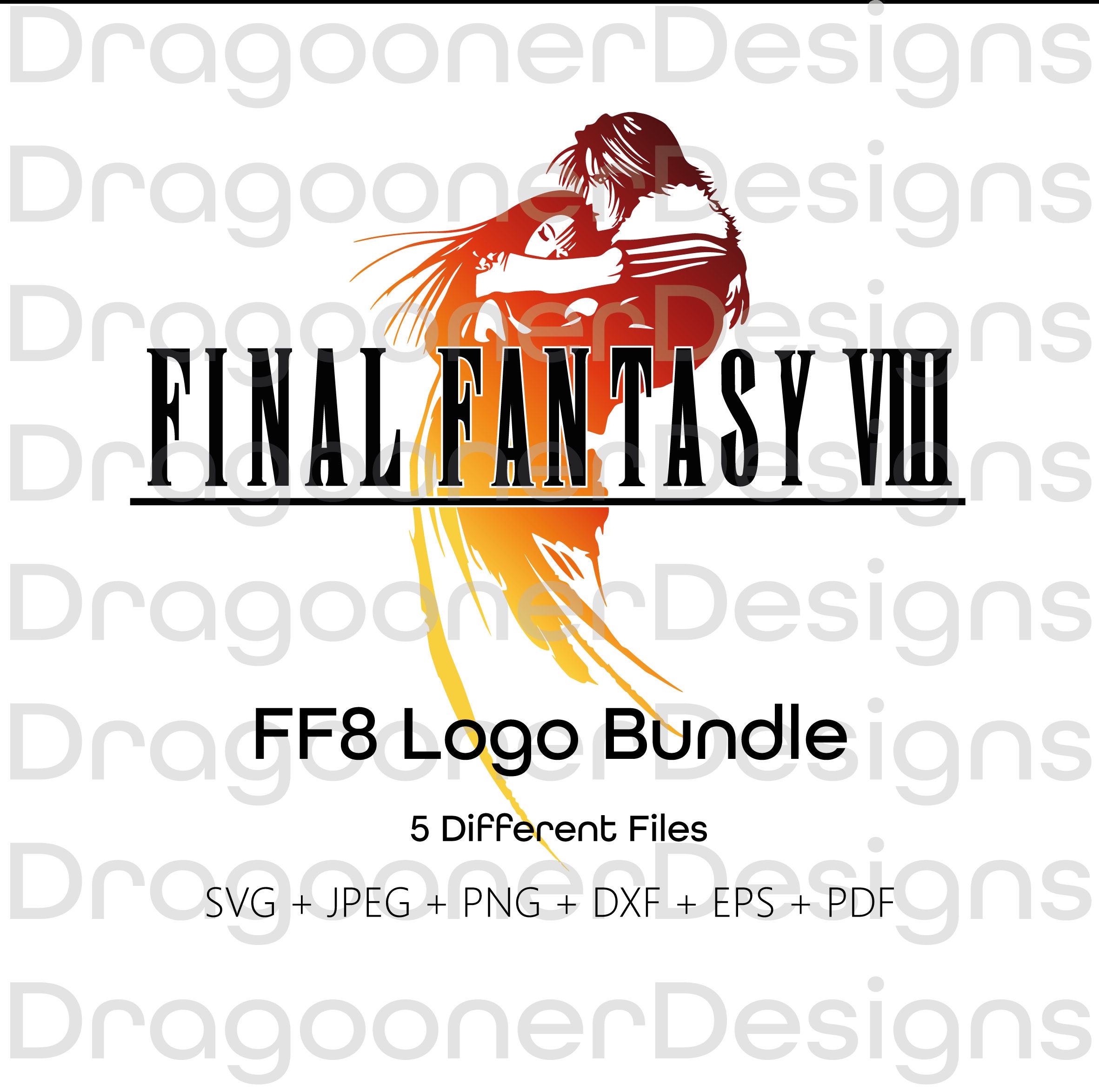 Final Fantasy VIII Logo SVG Bundle, FF8 Bundle, Final Fantasy 8 SVG ...