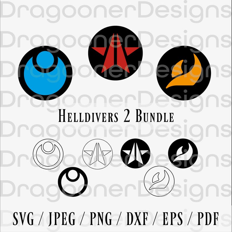Helldivers 2 SVG Bundle - Etsy