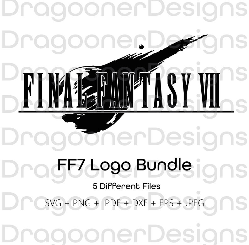 Final Fantasy VII Logo SVG Bundle, FF7 Bundle, FF7 Meteor SVG, Meteor ...