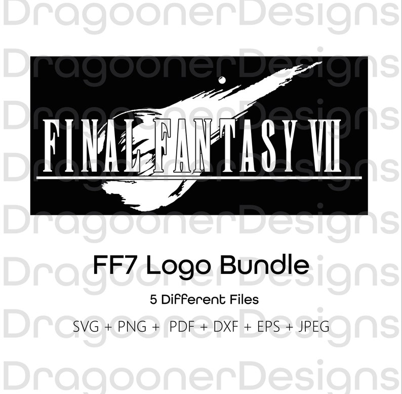 Final Fantasy VII Logo SVG Bundle, FF7 Bundle, FF7 Meteor SVG, Meteor ...