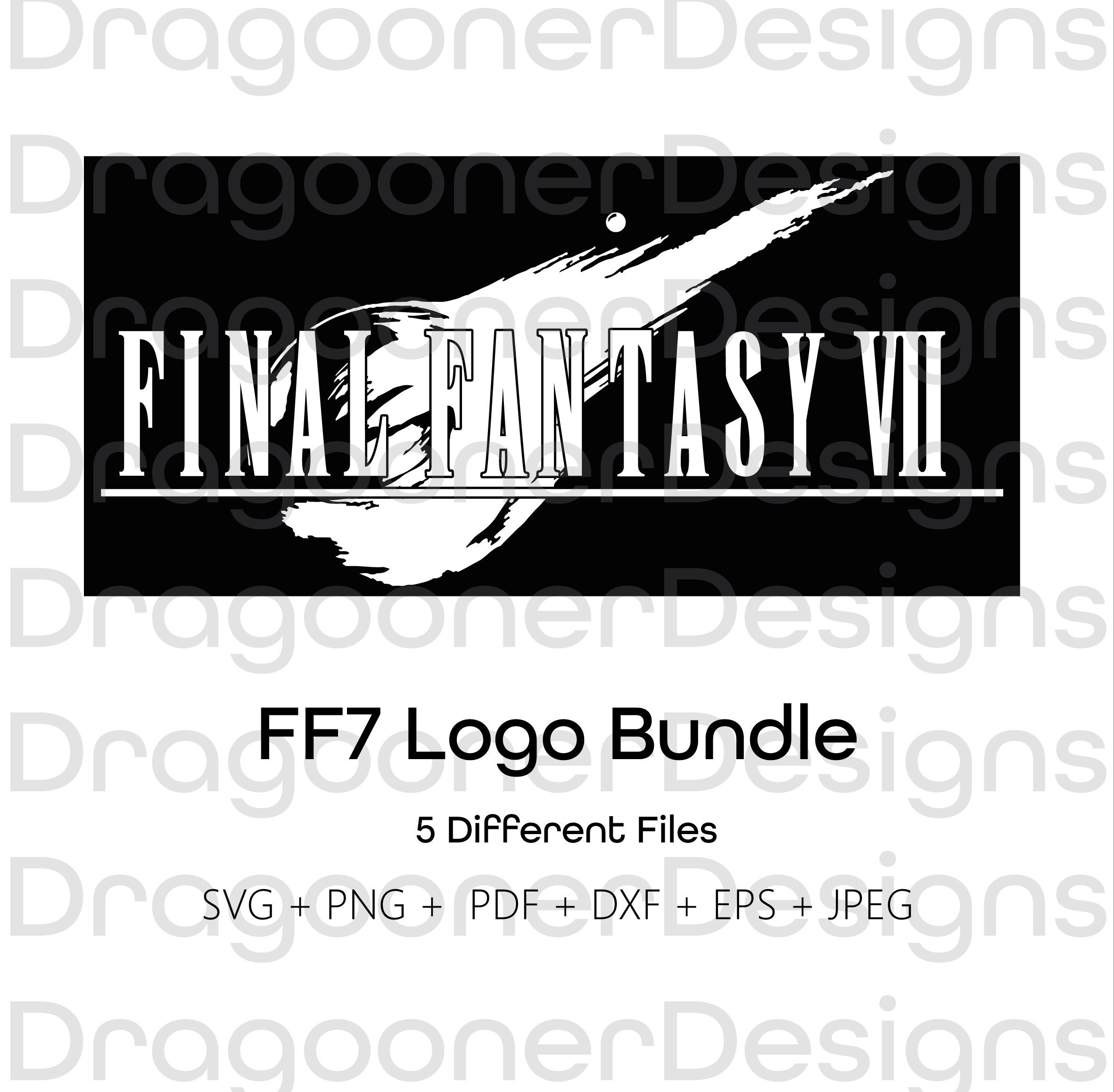 Final Fantasy VII Logo SVG Bundle, FF7 Bundle, FF7 Meteor SVG, Meteor ...