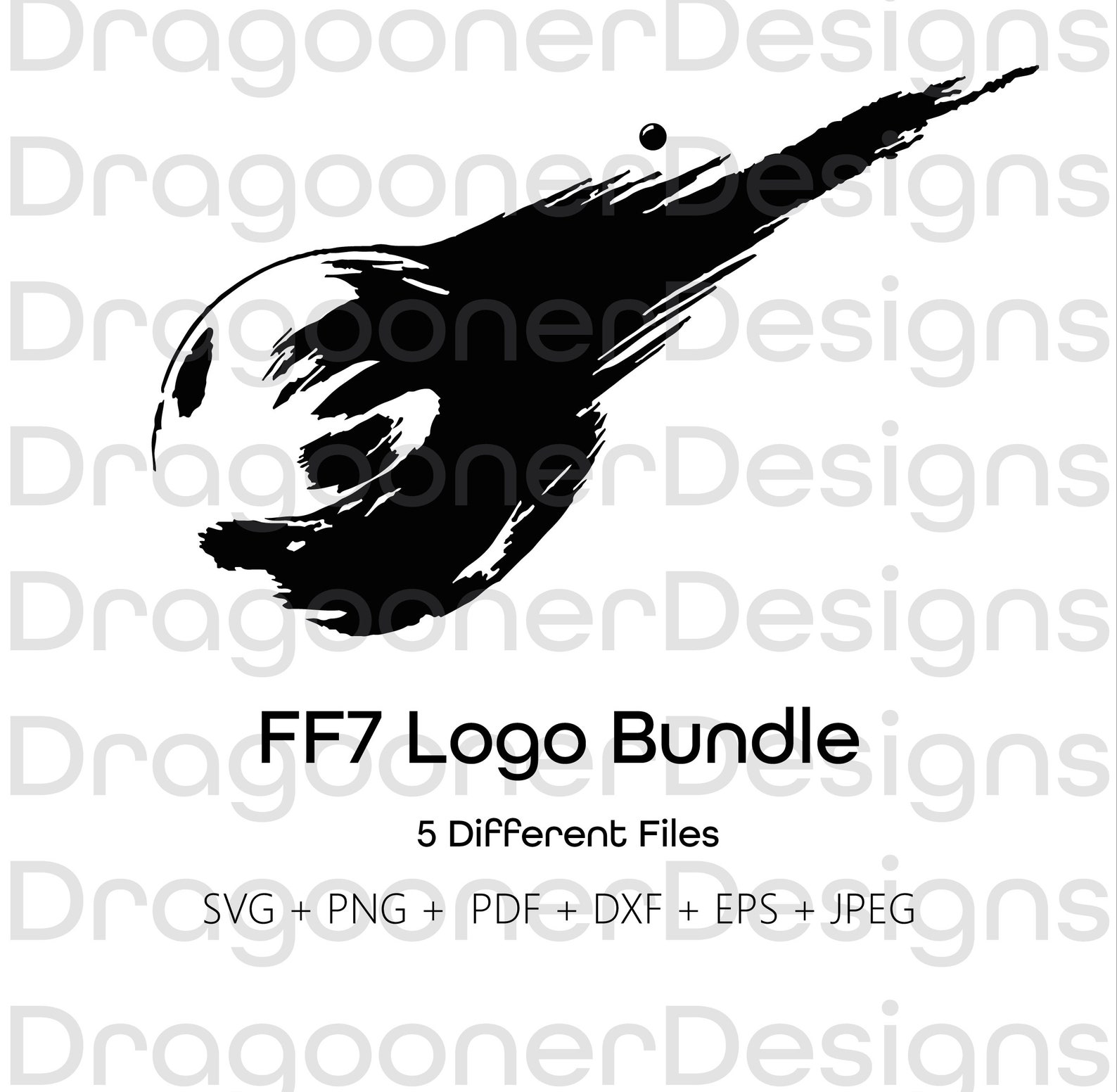 Final Fantasy VII Logo SVG Bundle, FF7 Bundle, FF7 Meteor SVG, Meteor ...