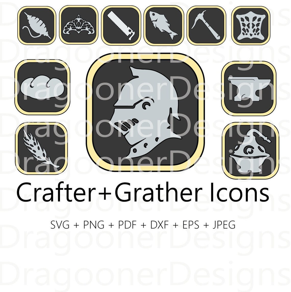 FFXIV Icons/symbols Bundle, Symbols Bundle, Ffxivsvg, Ffxivpng File ...