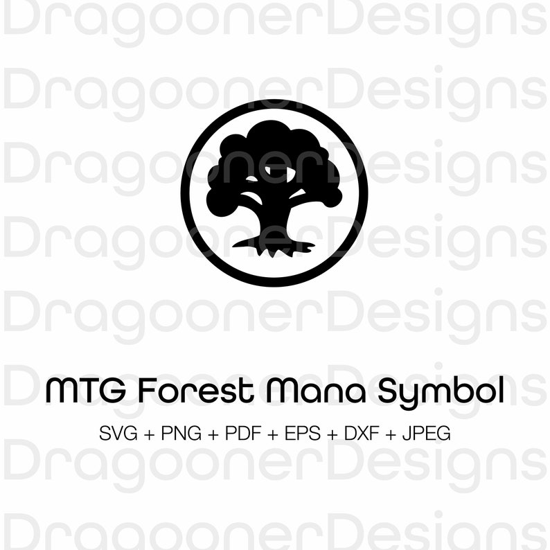 MTG Magic the Gathering Mana Symbols Bundle, Magic Svg, Mtg Png File ...