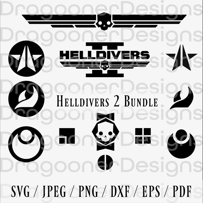 Helldivers 2 SVG Bundle - Etsy