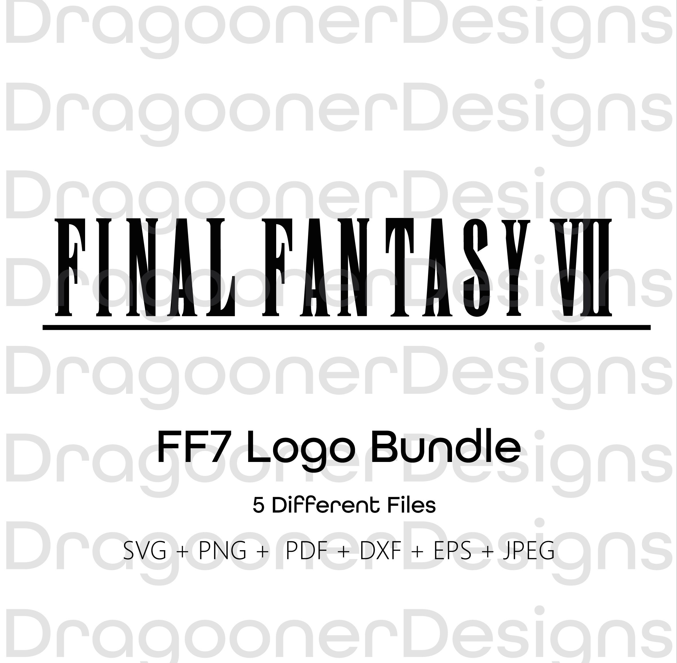 Final Fantasy VII Logo SVG Bundle, FF7 Bundle, FF7 Meteor SVG, Meteor ...