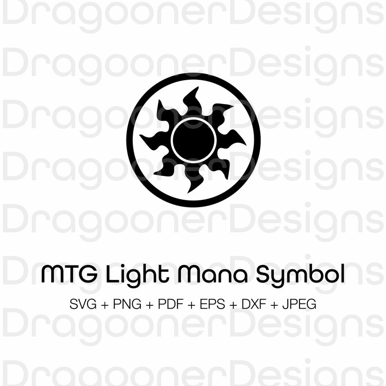 MTG Magic the Gathering Mana Symbols Bundle, Magic Svg, Mtg Png File ...