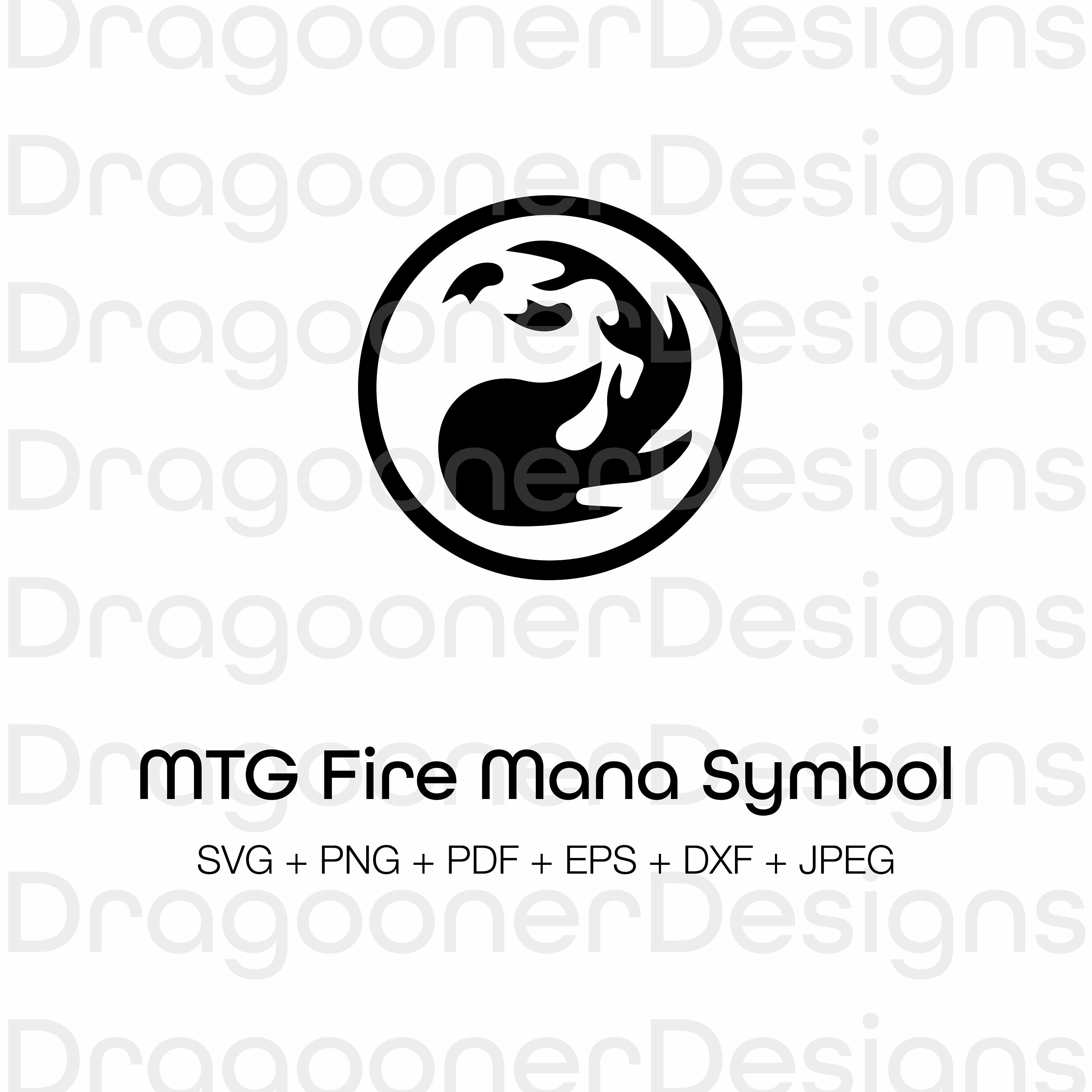 MTG Magic the Gathering Mana Symbols Bundle, Magic Svg, Mtg Png File ...