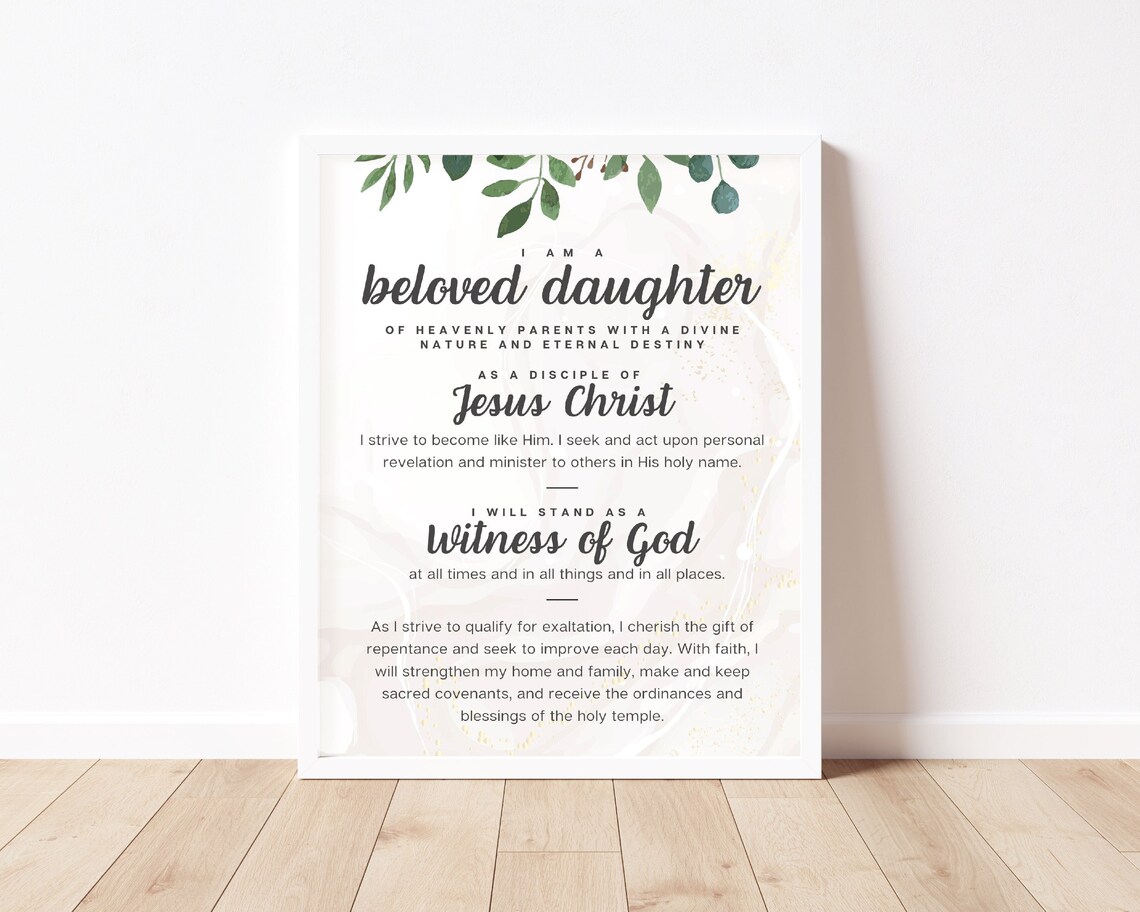 Young Women LDS Theme Printable, New YW LDS Theme Digital Download ...
