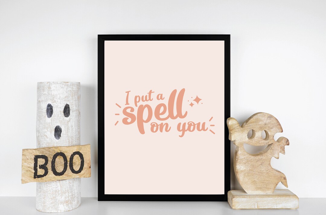 Hocus Pocus Printable, I Put a Spell on You, Halloween Sign, Halloween ...