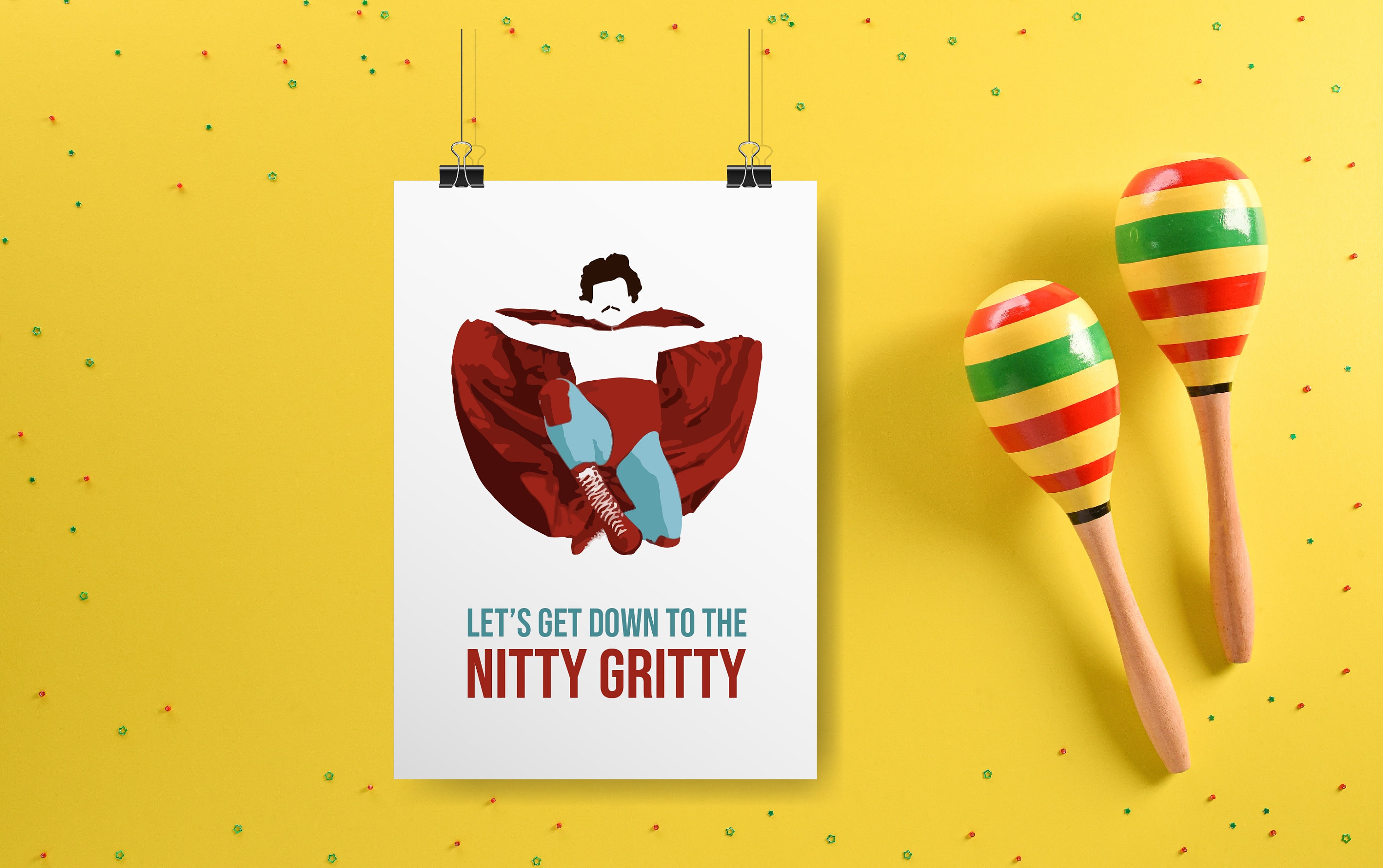 Nacho Libre Poster let's Get Down to the Nitty Gritty Quote Wall Decor ...
