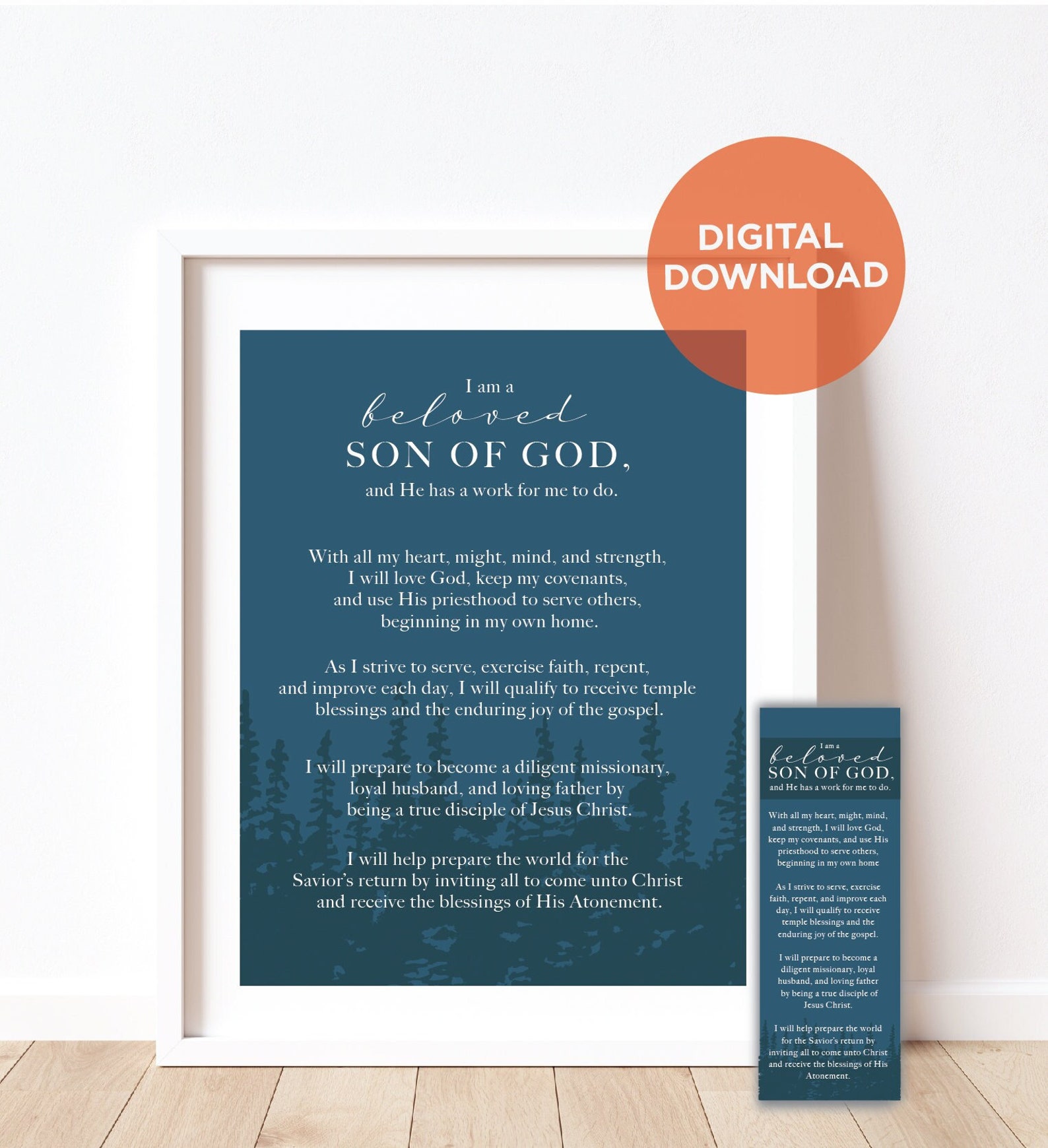Aaronic Priesthood Quorum Theme, LDS Young Men Theme Printable Poster ...
