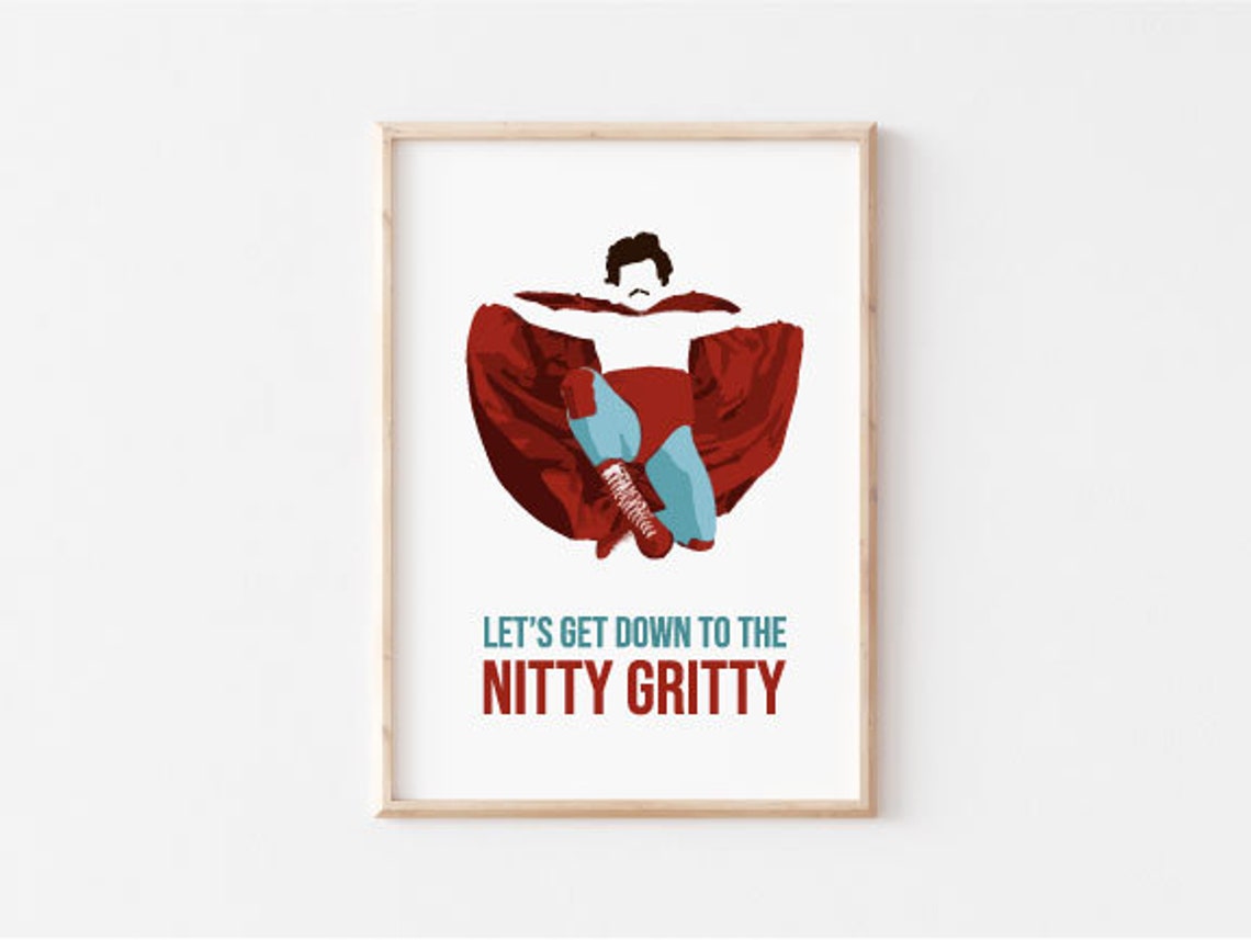 Nacho Libre Poster "let's Get Down to the Nitty Gritty" Quote Wall ...