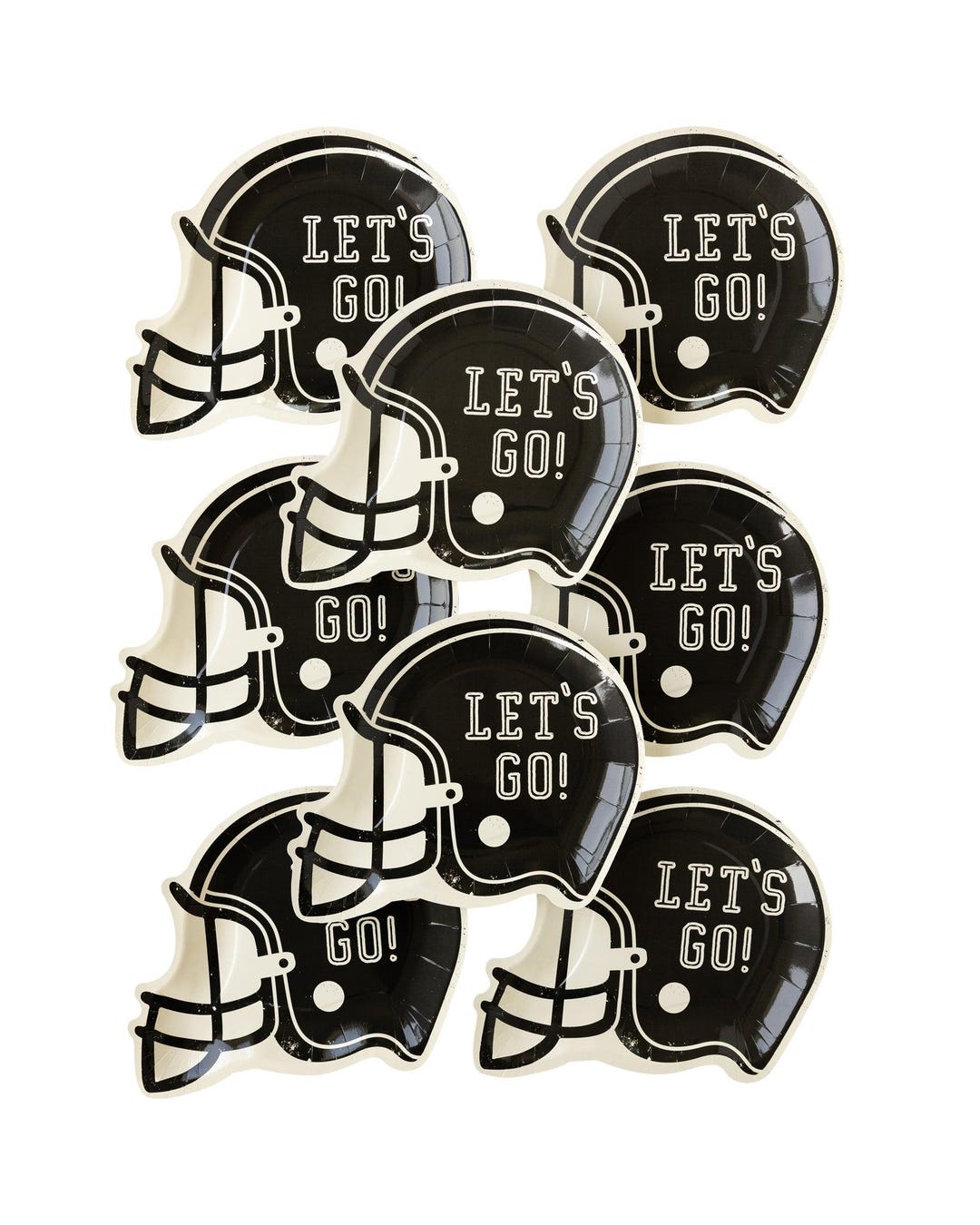 Football Helmet Paper Plates – Tailgate Party Decor | Game Day Ready ...
