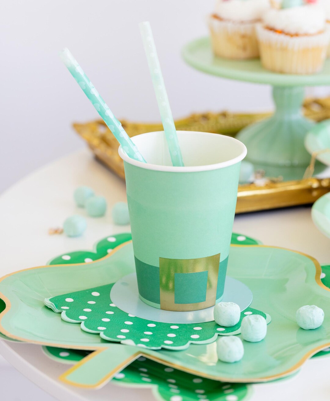 Pastel Shamrock Plates, St. Paddys Day, Lucky Charm, Leprechaun, St ...