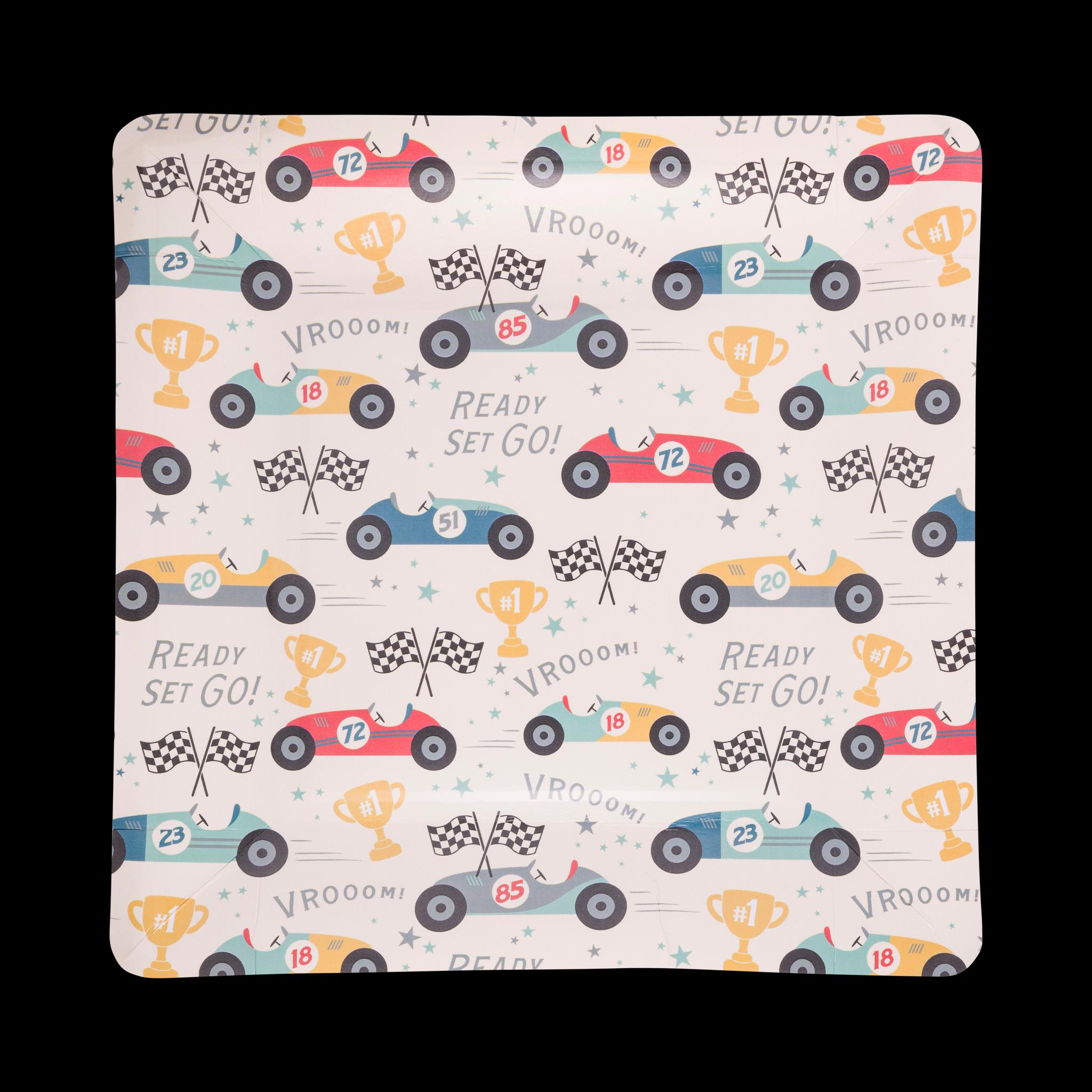 Race Car Party Plates: Racing Birthday (8 Plates) - Etsy