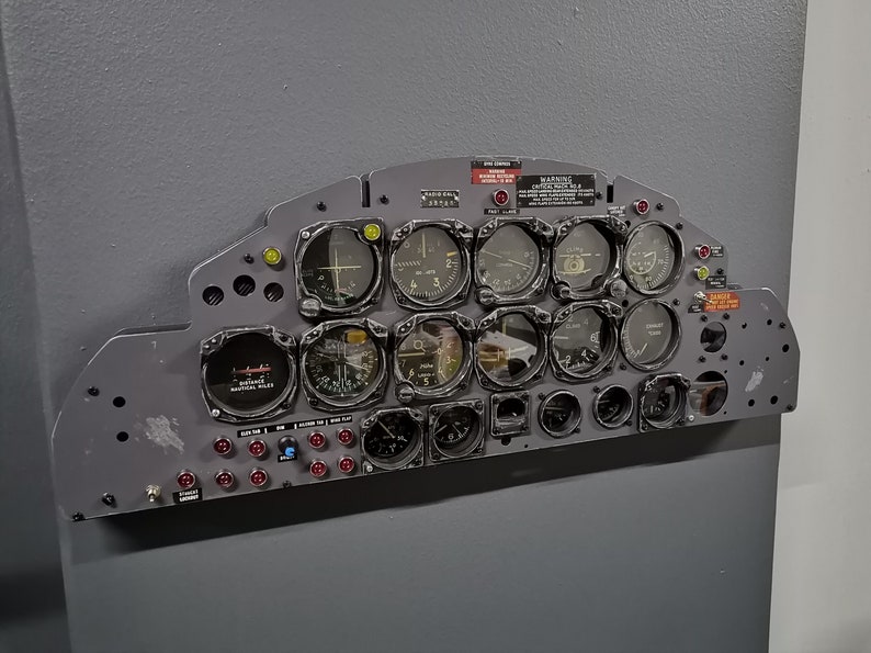 T33 Aircraft Cockpit Panel - RGB Illuminated Wall Decor - Etsy