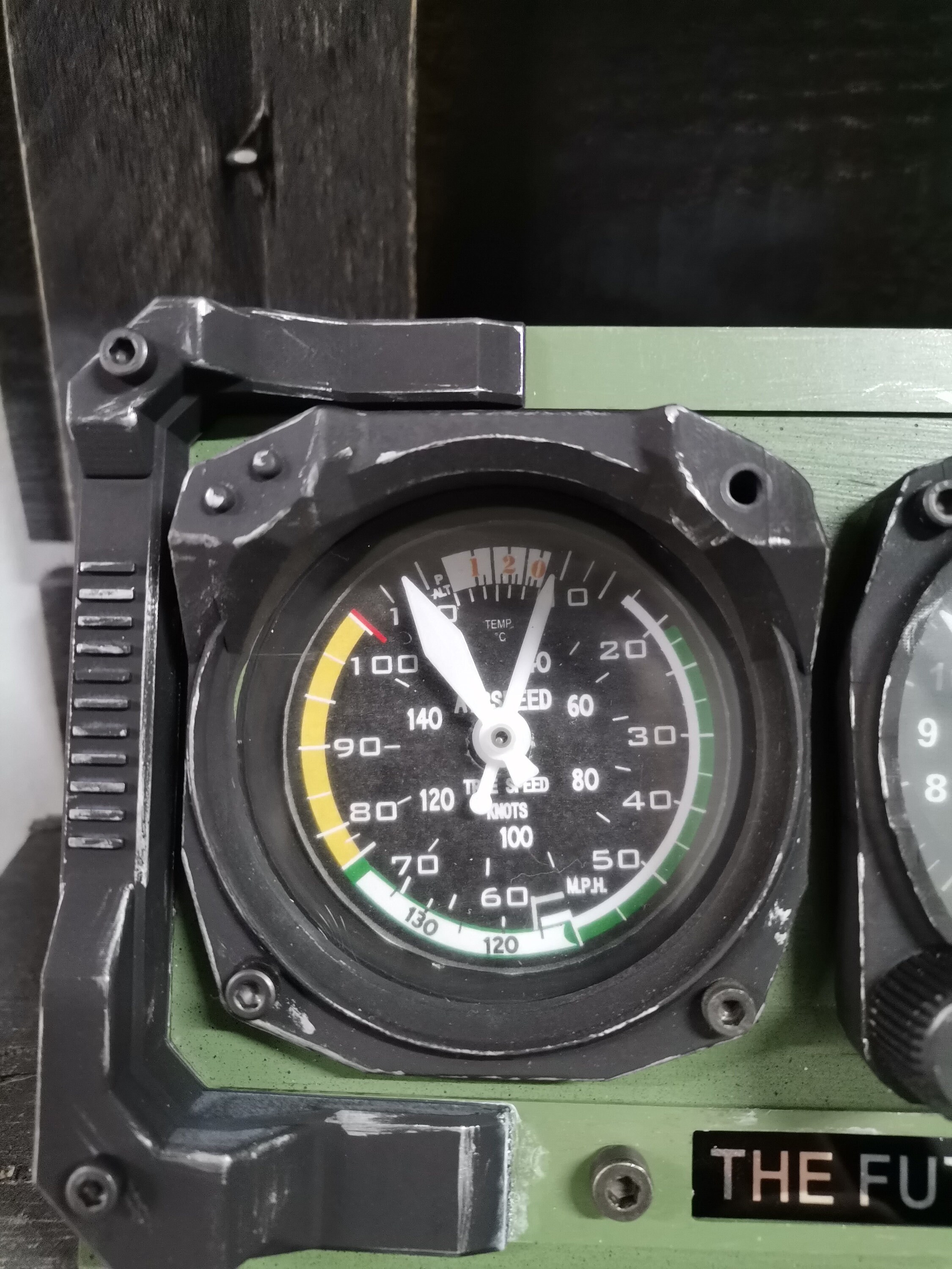 Industrial Aircraft Style Desk Clock Airspeed Altimeter - Etsy Australia