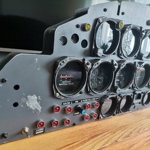 T33 Aircraft Cockpit Panel - RGB Illuminated Wall Decor - Etsy