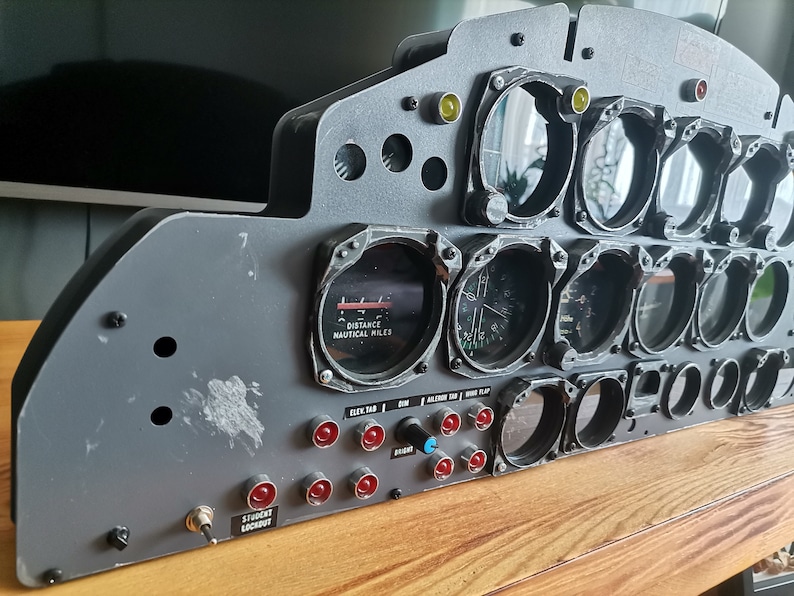 T33 Aircraft Cockpit Panel - RGB Illuminated Wall Decor - Etsy