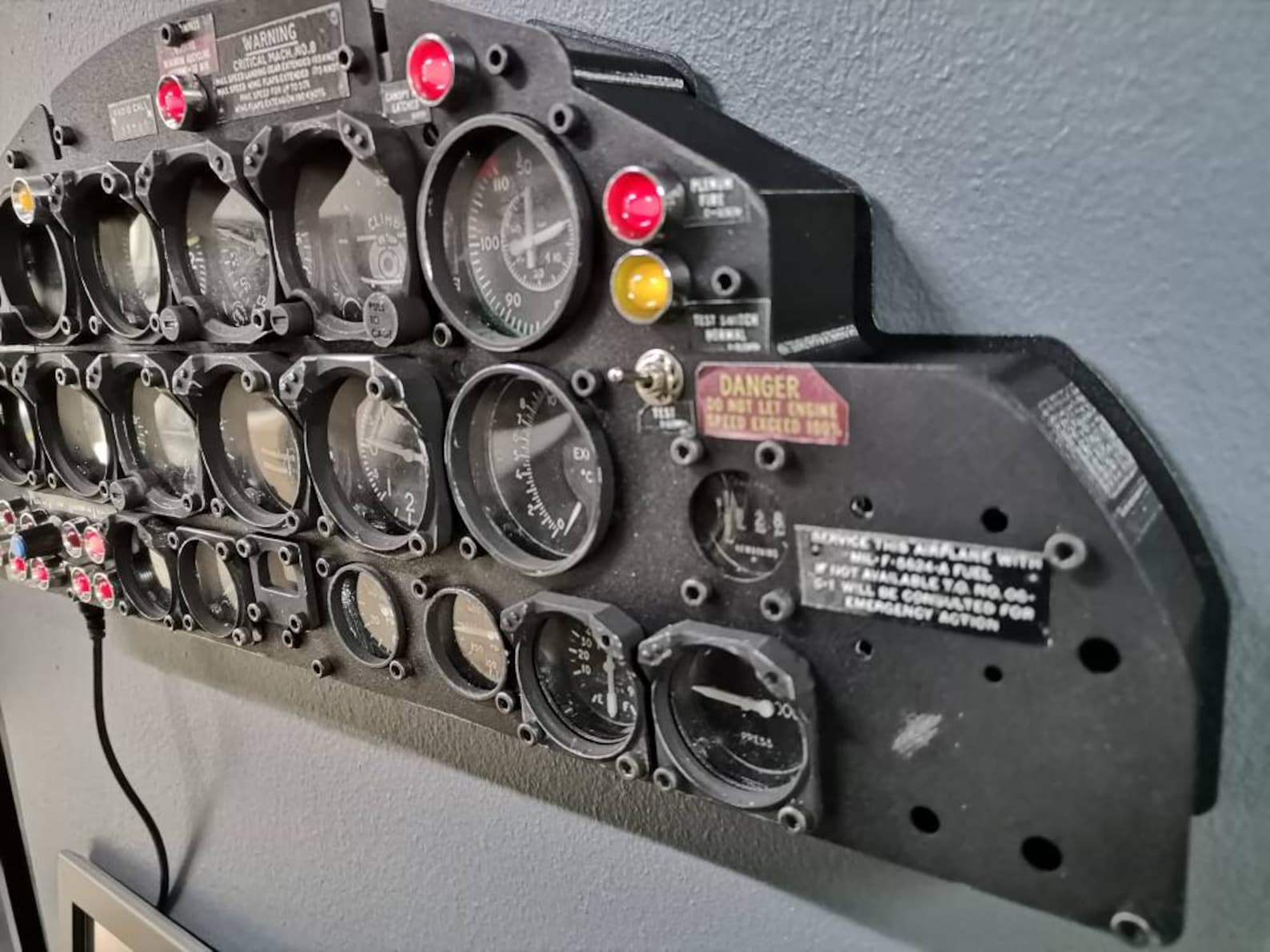 Aircraft Style Lighting , Industrial Decor , Wall Lighting, Desk ...