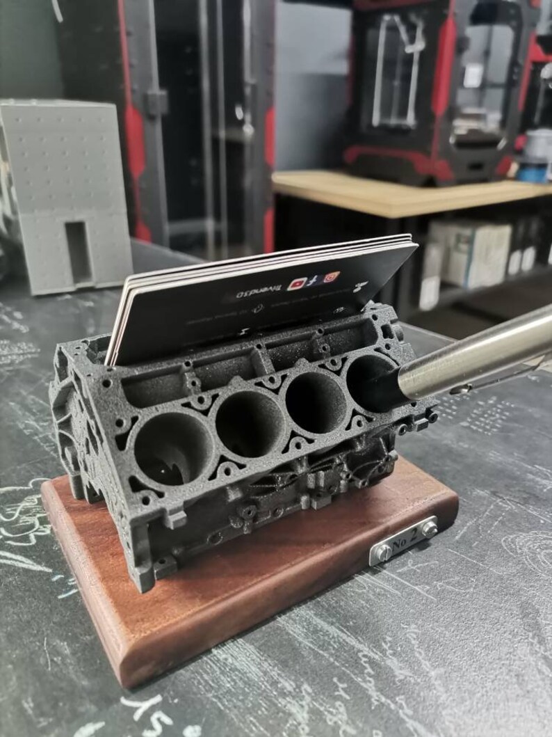 Engineer Gift Men's Gift Piston Pen Holder Mechanical Desktop Object ...