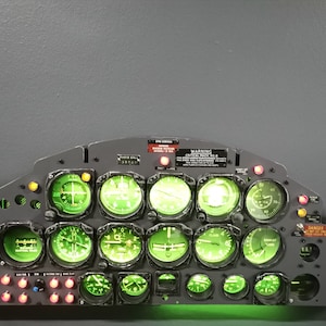 T33 Aircraft Cockpit Panel - RGB Illuminated Wall Decor - Etsy