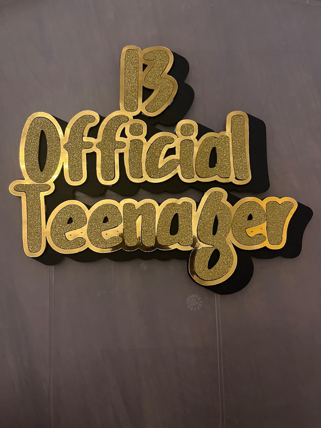 13 Official Teenager Cake Topper - Etsy