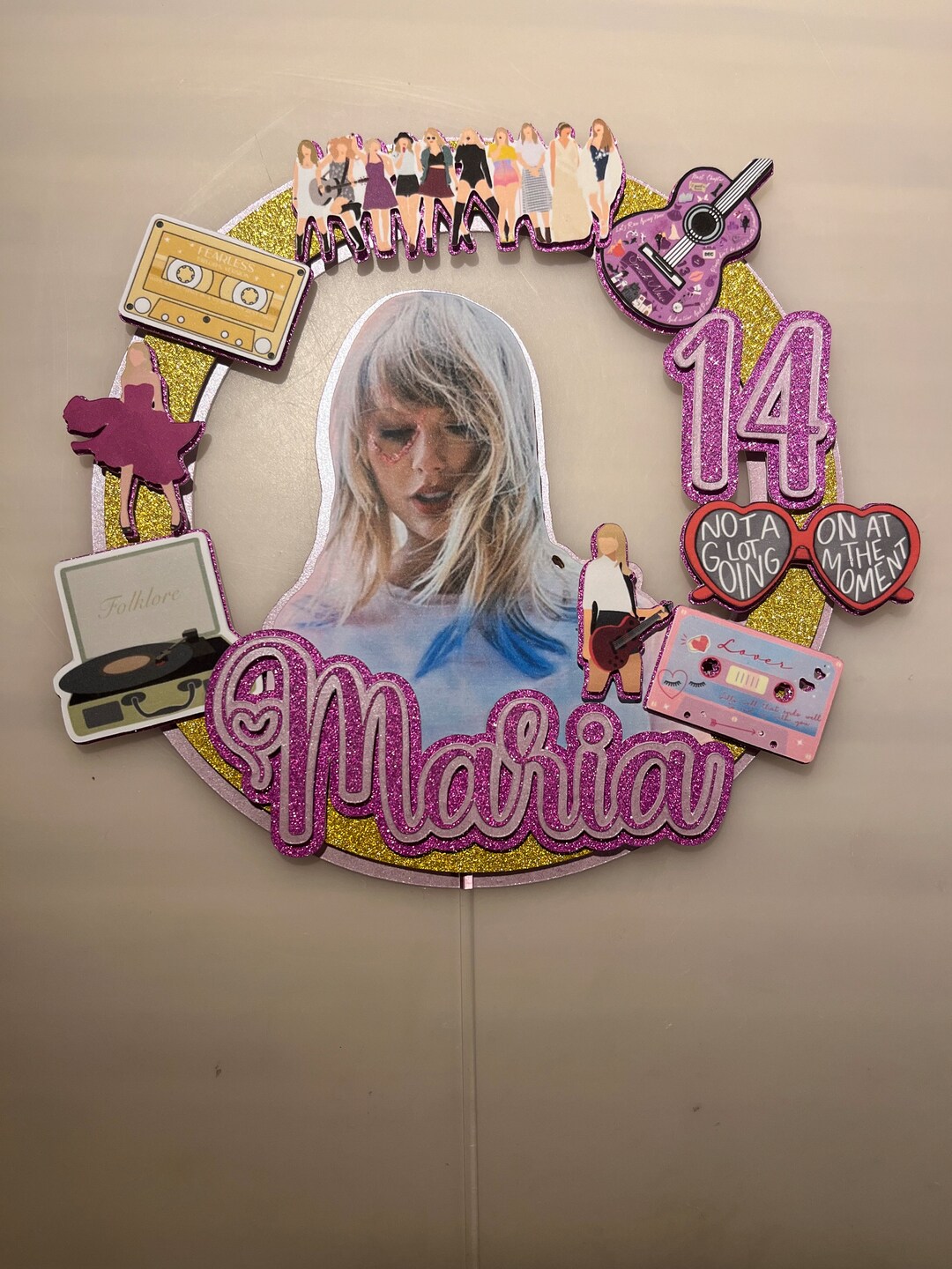 Taylor Swift Birthday Cake Topper - Swifties - Etsy UK