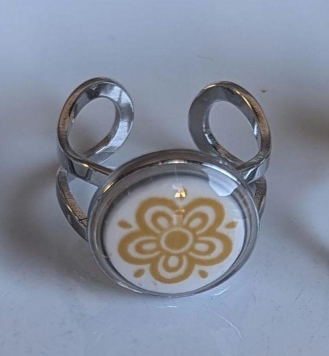 Vintage Corelle China Ring: Upcycled Floral Dish Jewelry - Etsy