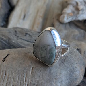 Handcrafted Sterling Silver Green Jasper Ring / Artisan Crafted ...