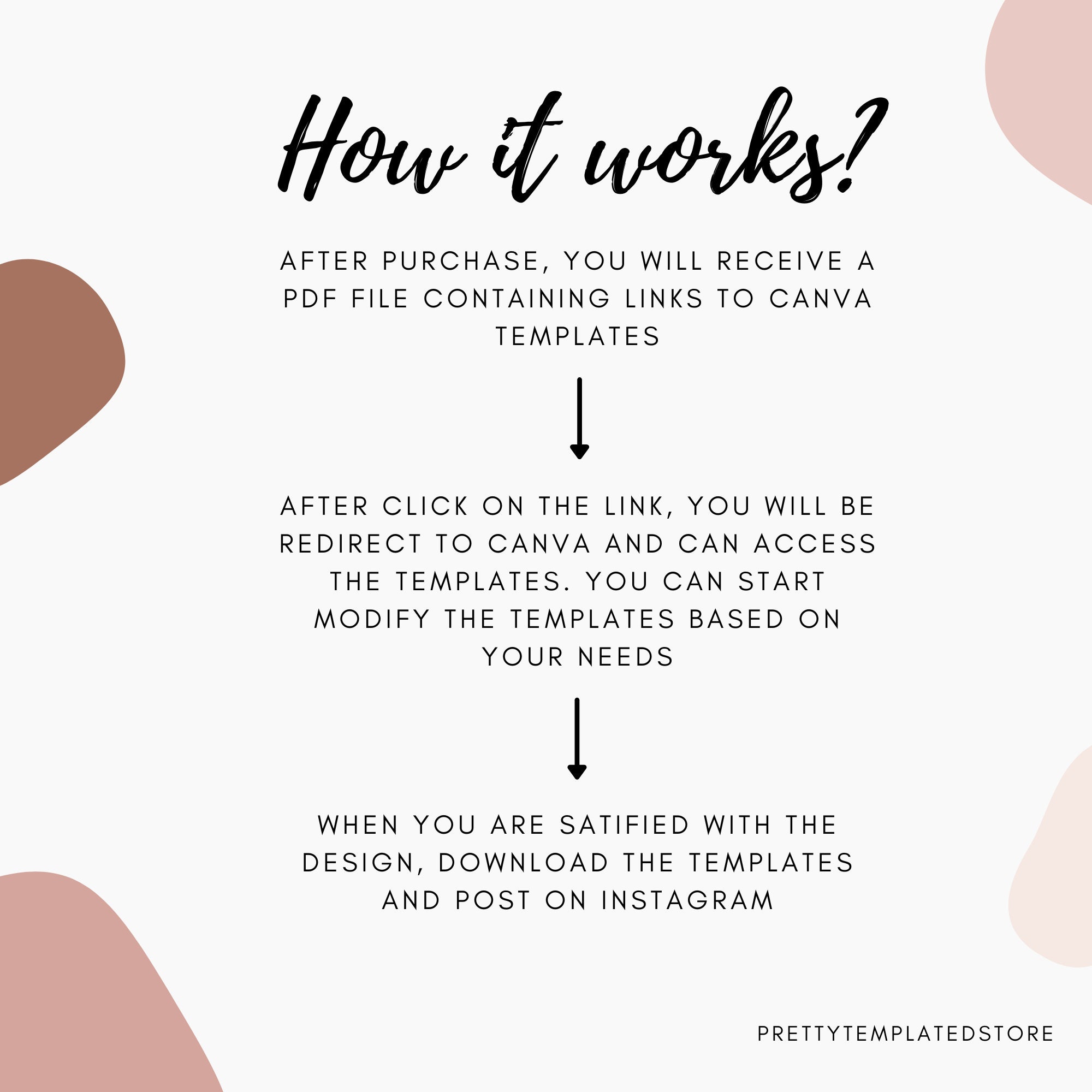 100 Peachy Pink Instagram Template for Business Instagram Post and ...