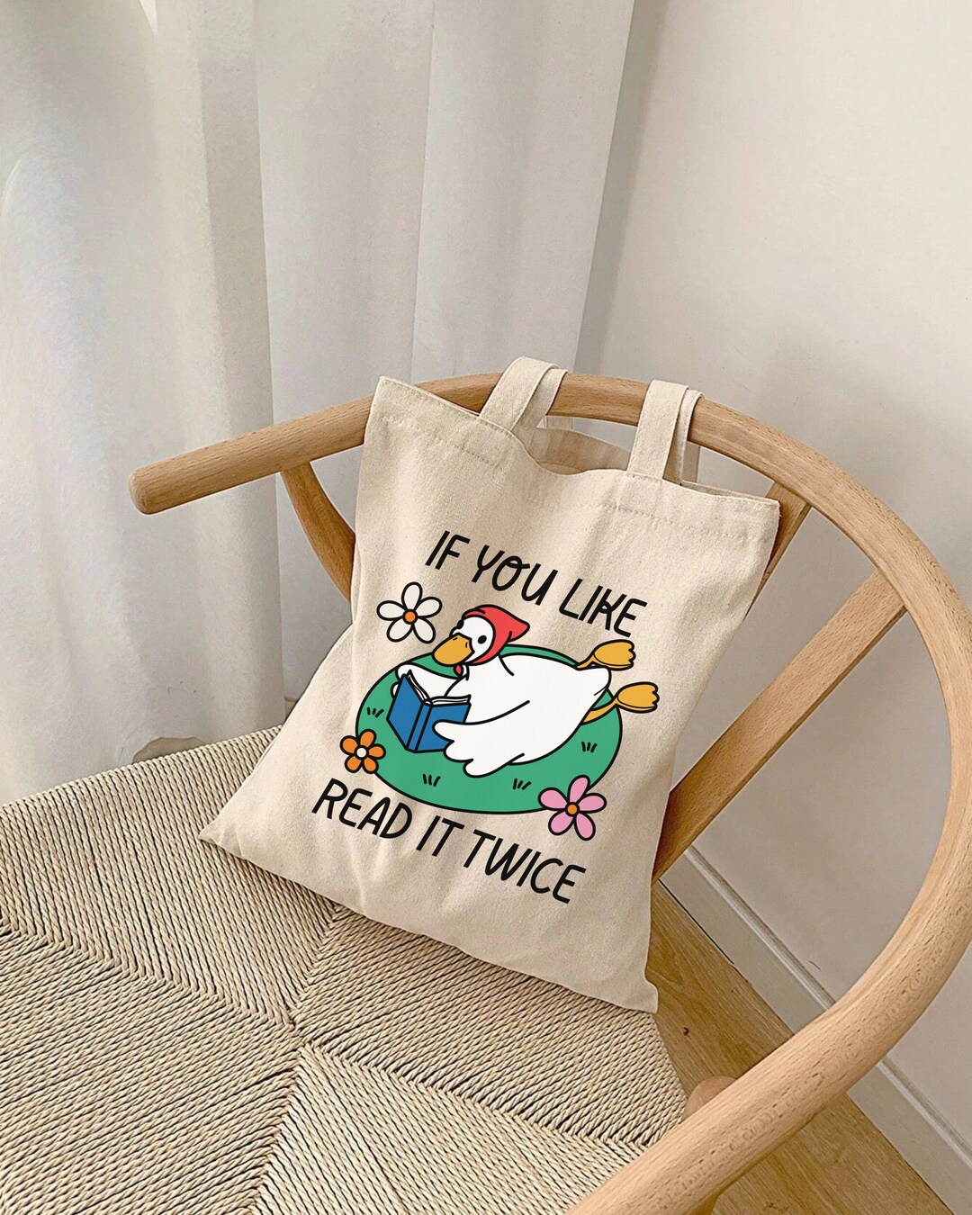 Reading Silly Goose Tote Bag, Silly Goose on the Loose, in My Silly ...