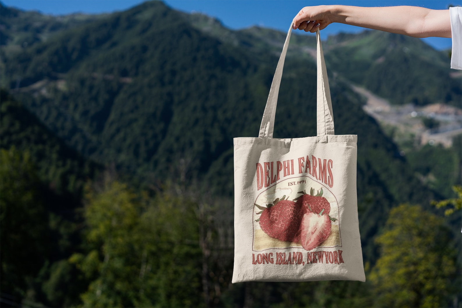Delphi PJO Tote Bag, Delphi Strawberry Farms Tote Bag, Delphi ...