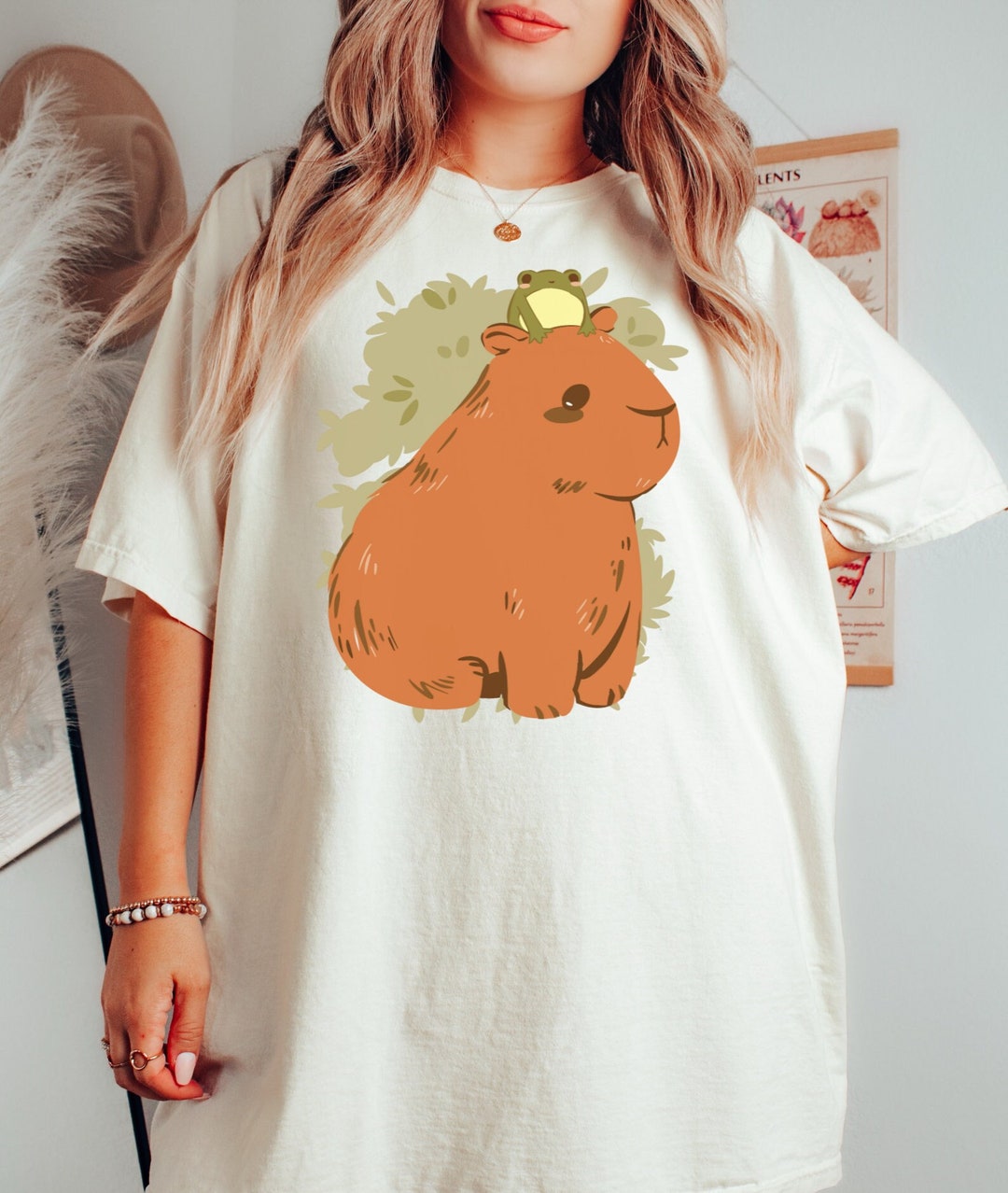 Comfort Colors® Frog and Capybara Shirt, Capybara Lovers, Ok He Pull up ...