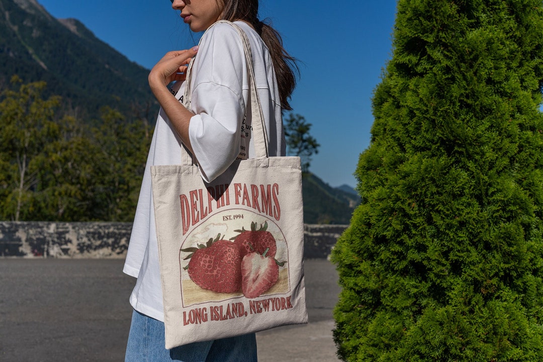 Delphi PJO Tote Bag, Delphi Strawberry Farms Tote Bag, Delphi ...