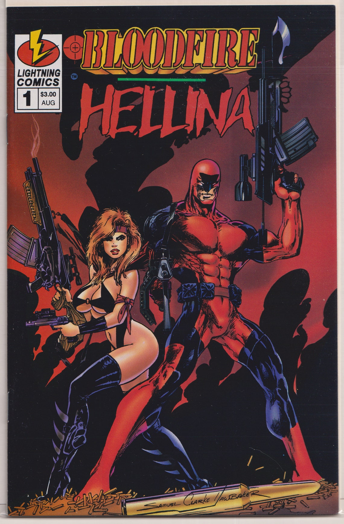 Bloodfire Hellina 1 NM+ 9.6 Lightning Comics 1995 - Etsy