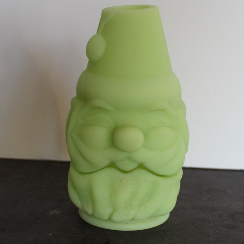 Fenton Green Glass Lamp - Etsy