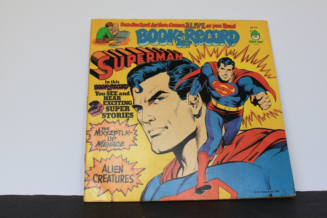 Vintage Superman Book and Record Set. D C Comics 1978 Vinyl - Etsy