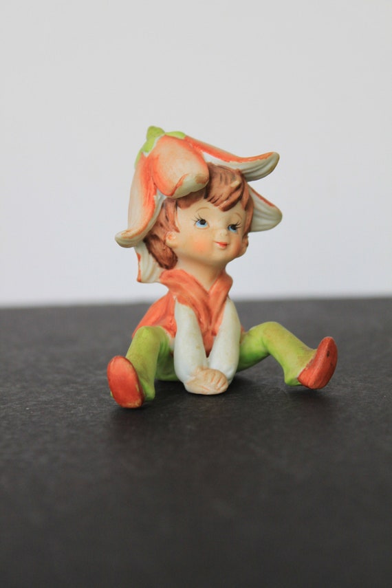 Flower Pixie Figurine for Vintage Spring Mantel Decor. Cute | Etsy