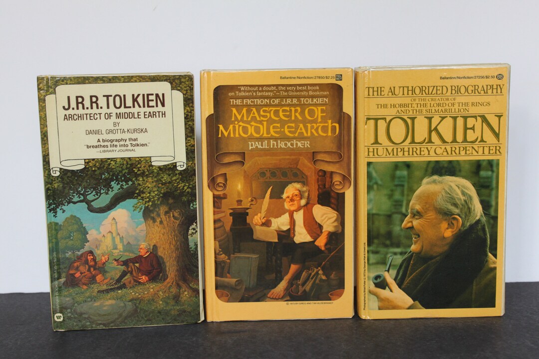 Vintage J R R Tolkien Books. Hard Cover Book Set of 3, Architect of ...