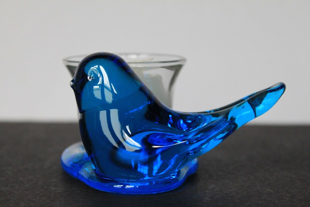 Bluebird of Happiness Candle Holder for Vintage Spring Mantel Decor ...