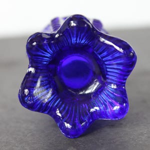 Vintage Cobalt Blue Toothpick Holder. Agave Cactus Design, Summit Glass ...